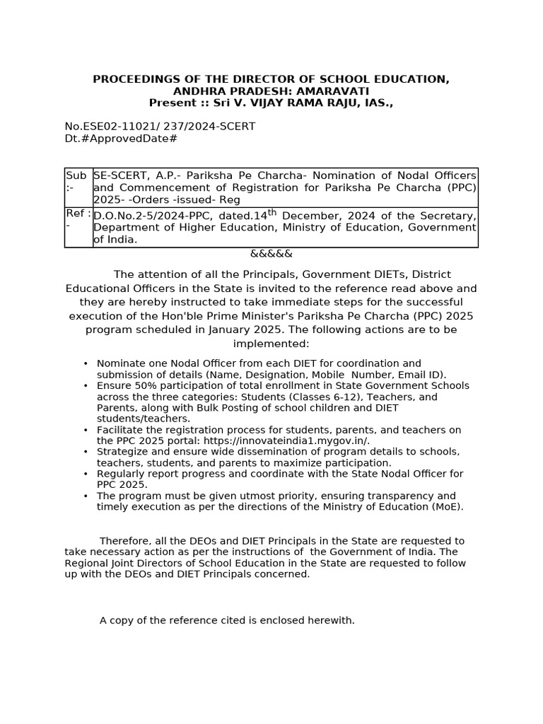 PPC 2025 Coordination Orders | PDF | Government