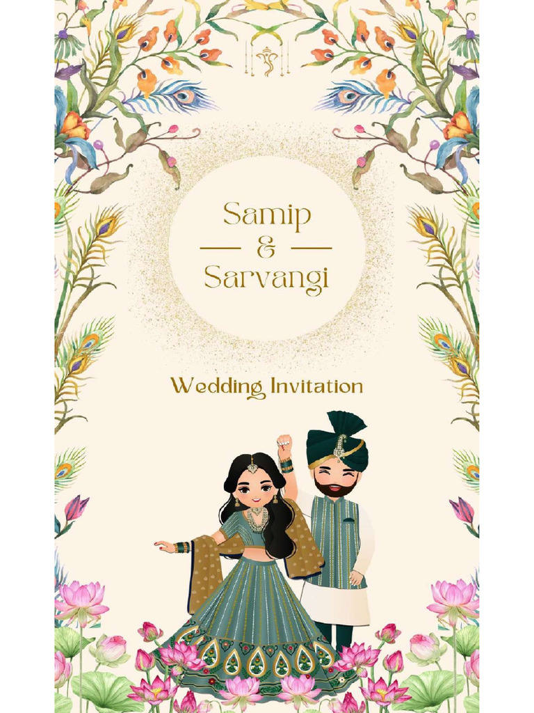 Samip & Sarvangi Wedding Invite | PDF