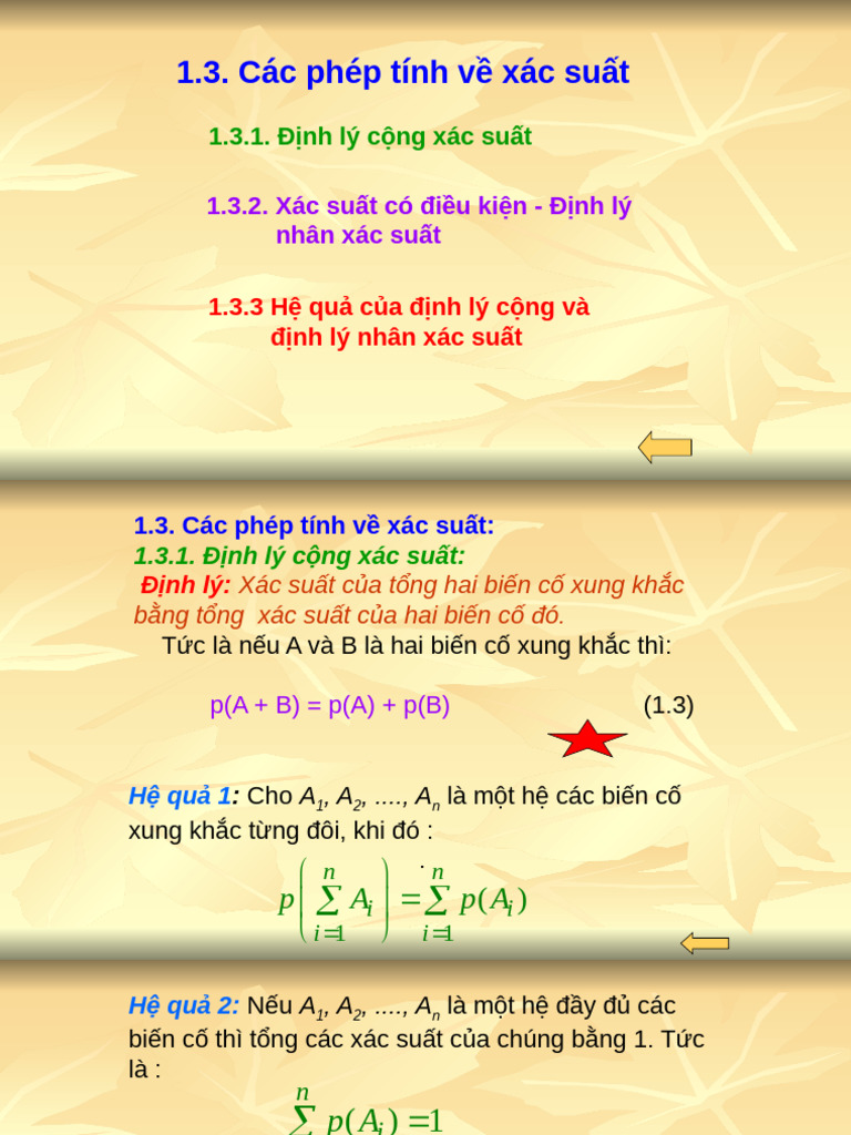 Buoi 2- Cong thuc cong, nhan, Bernoulli | PDF