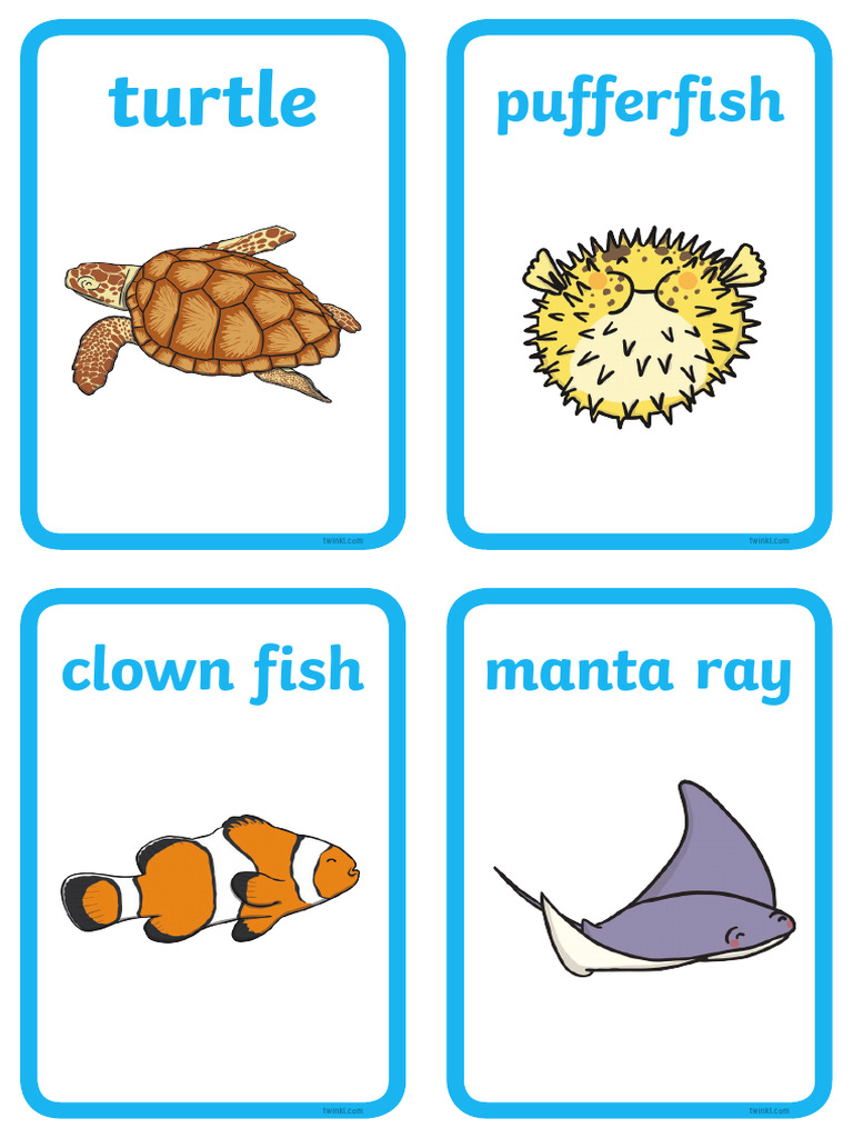 T T 10997 Under The Sea Flashcards Ver 1 | PDF