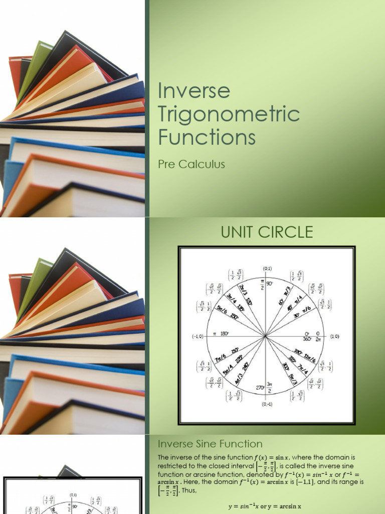 Chapter 10 Inverse Trigonometric Functions | PDF | Trigonometric Functions | Function (Mathematics)