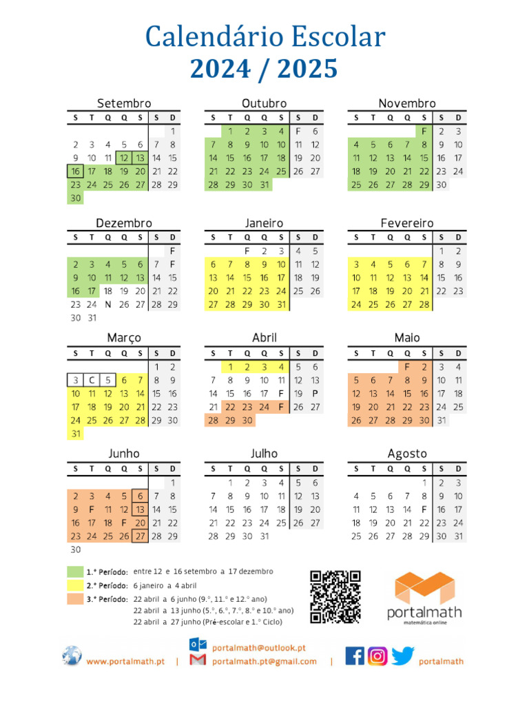 Calendario_Escolar_2024_25_v3 | PDF