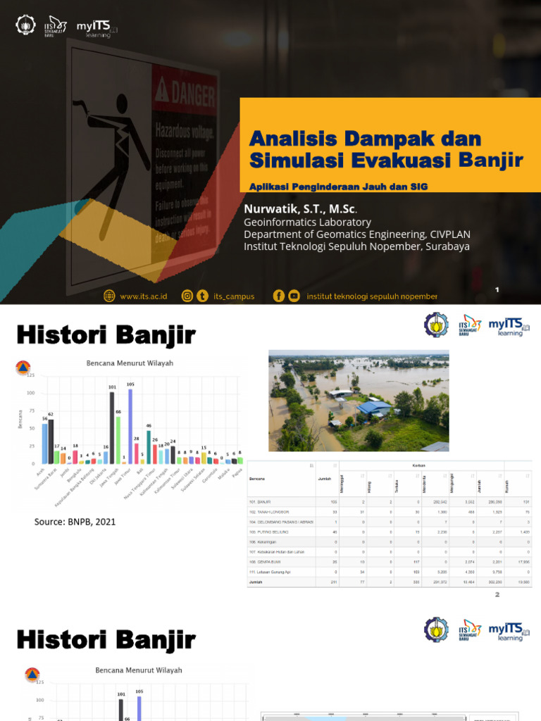 Analisis Dampak Banjir Dan Simulasi Evakuasi-Nurwatik | PDF