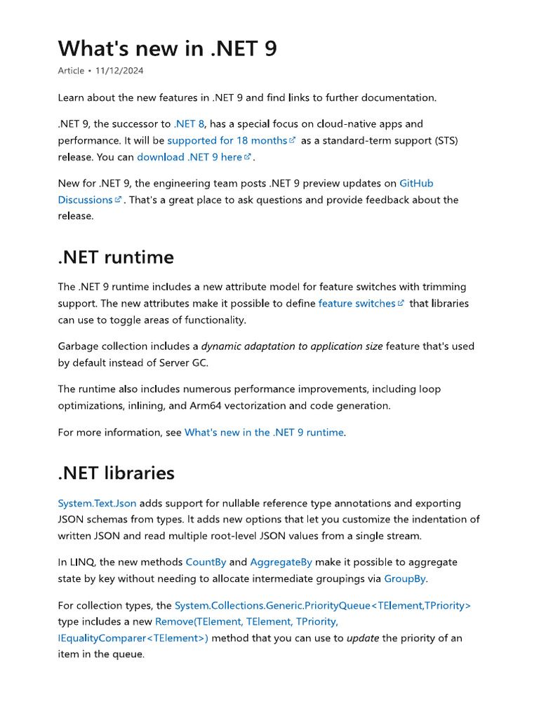 DotNET 9 | PDF