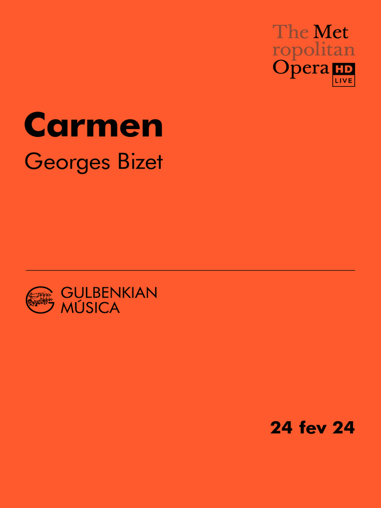 Carmen Link Gulbenkia | PDF | Carmen | Ópera