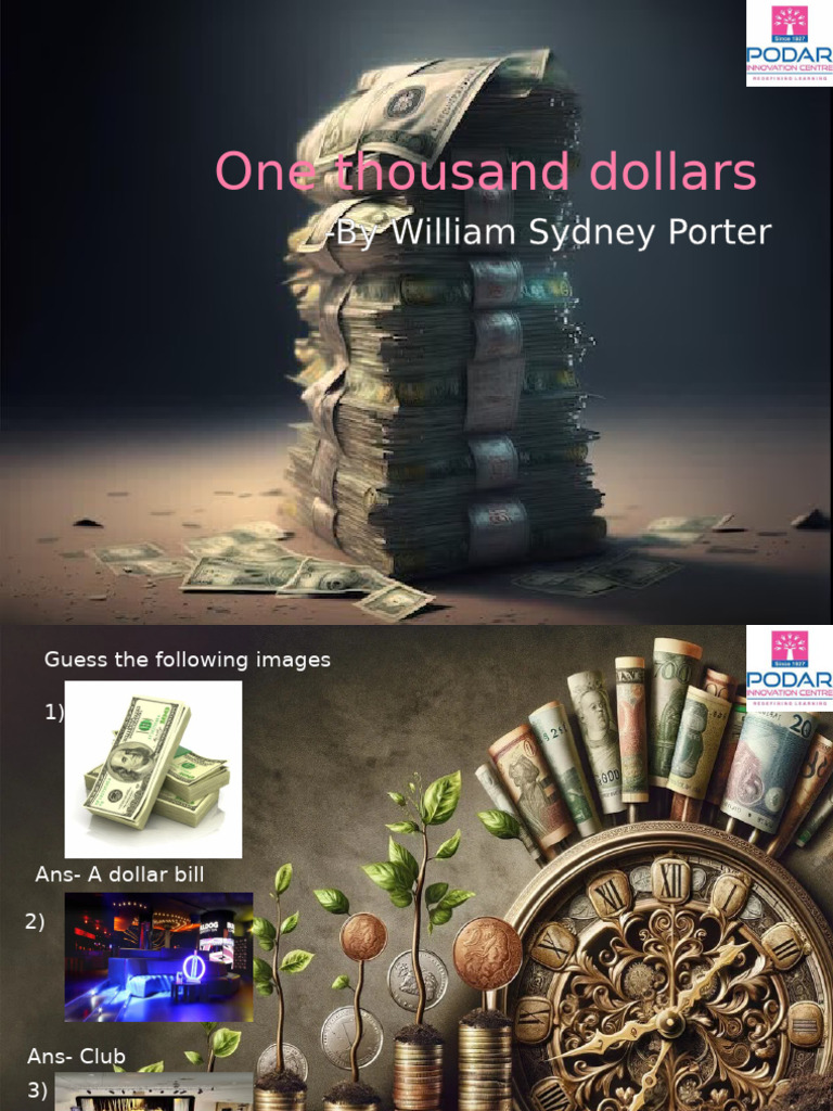 One Thousand Dollars | PDF