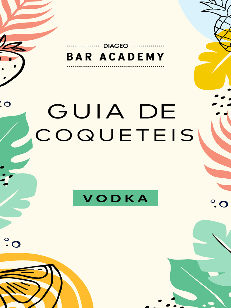 Receitas de Coquetéis com Vodka | PDF | Bebidas alcoólicas | Bebida