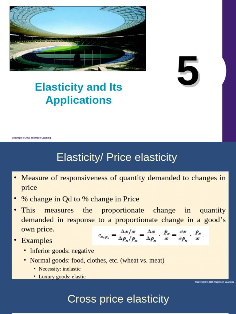 Elasticity & Its Applications | PDF | Elasticity (Economics) | Demand