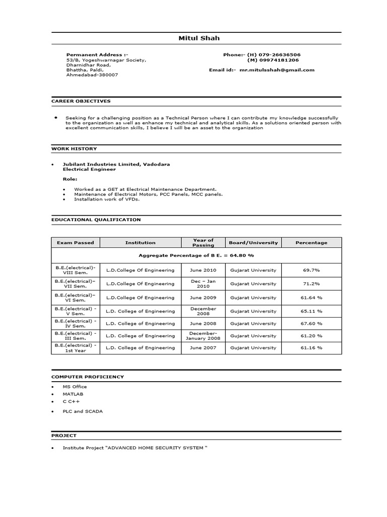 Mitul S. Shah - final | PDF | Engineering