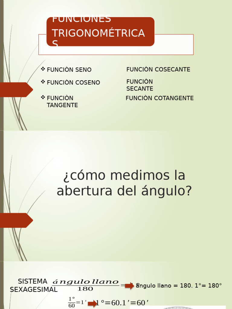 Funciones Trigonometricas | PDF | Funciones trigonométricas | Geometría ...