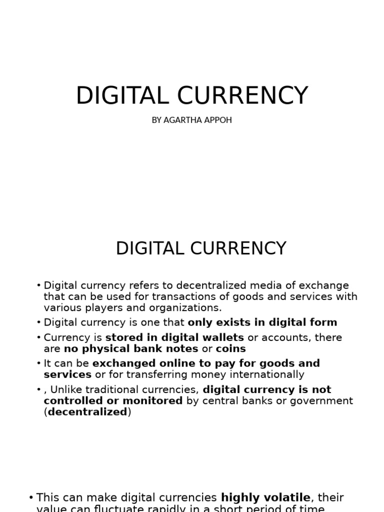 Digital Currency | PDF