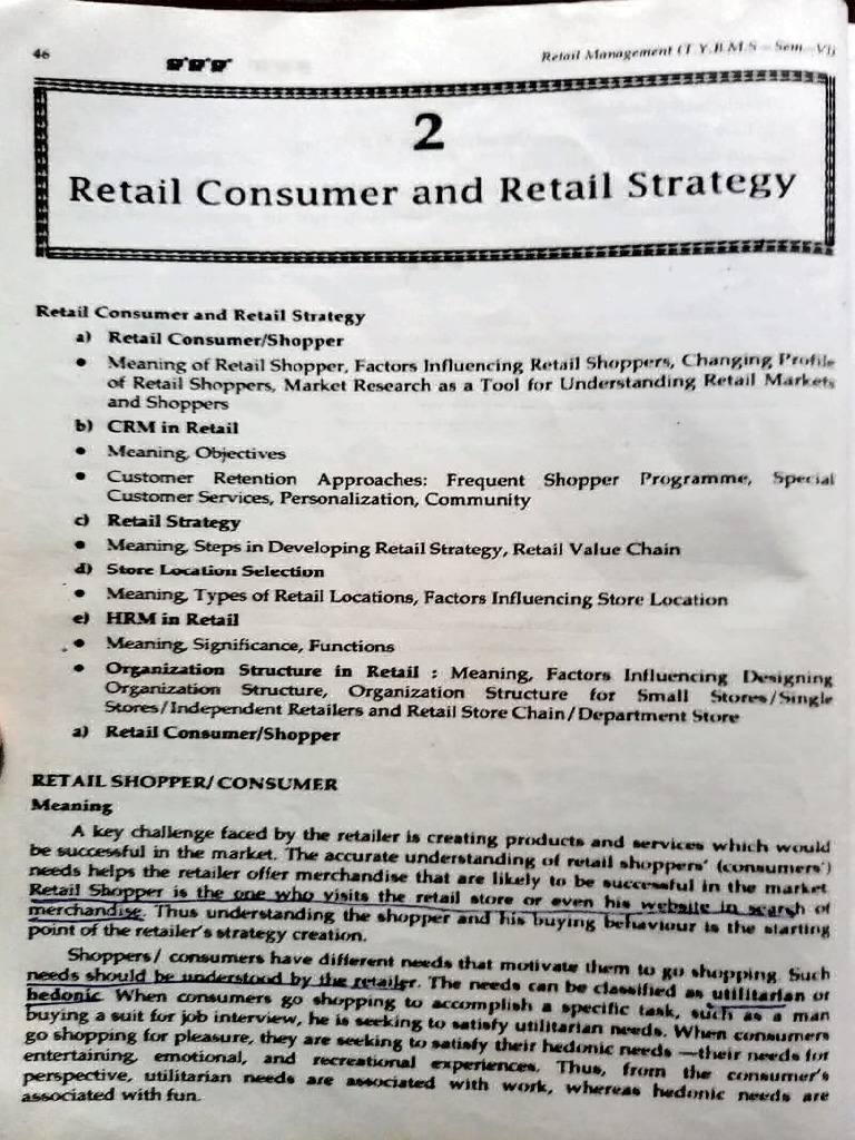Retail Managemant-Chpt-2 | PDF