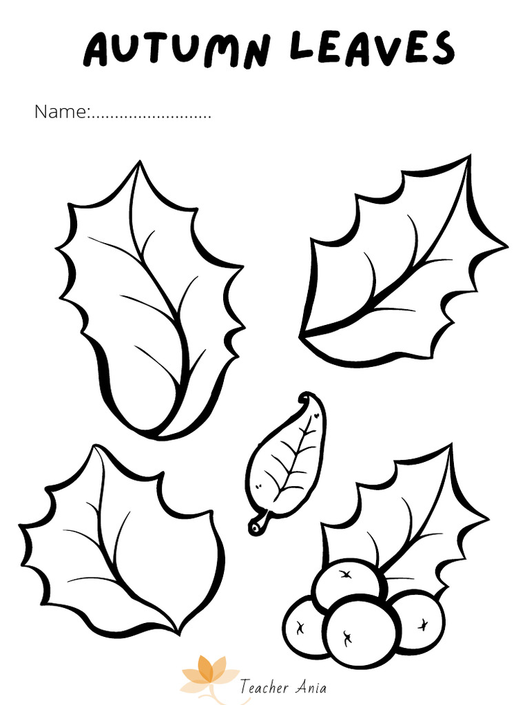 Autumn Leaves Coloring Book | PDF