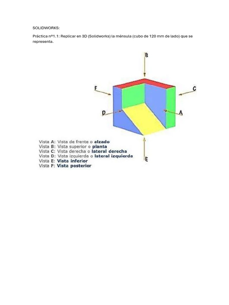 Práctica Nº1 - Solidworks | PDF