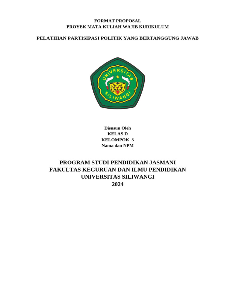 k.3. Proposal Proyek (Kelompok 3) | PDF