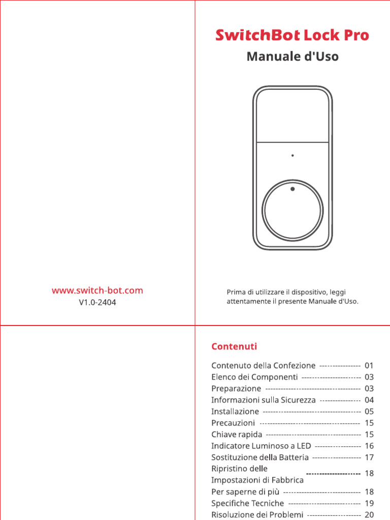SwitchBot Lock Pro-User Manual | PDF
