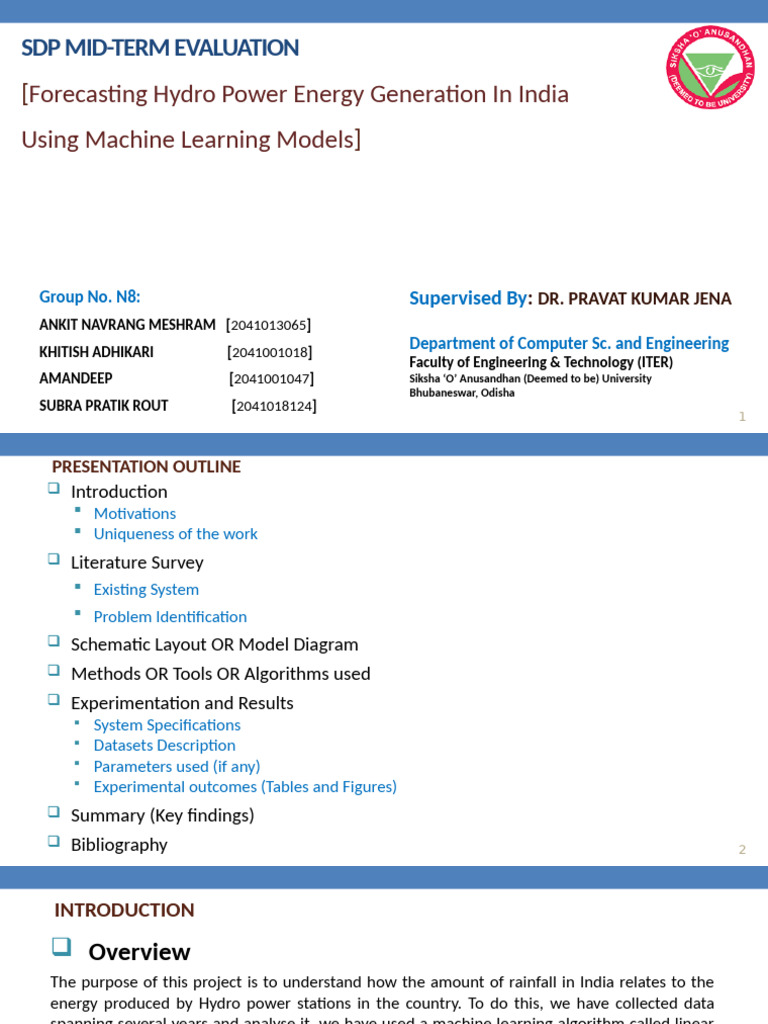Mid-term SDP Evaluation PPT (1) | PDF | Autoregressive Integrated Moving Average | Dependent And ...