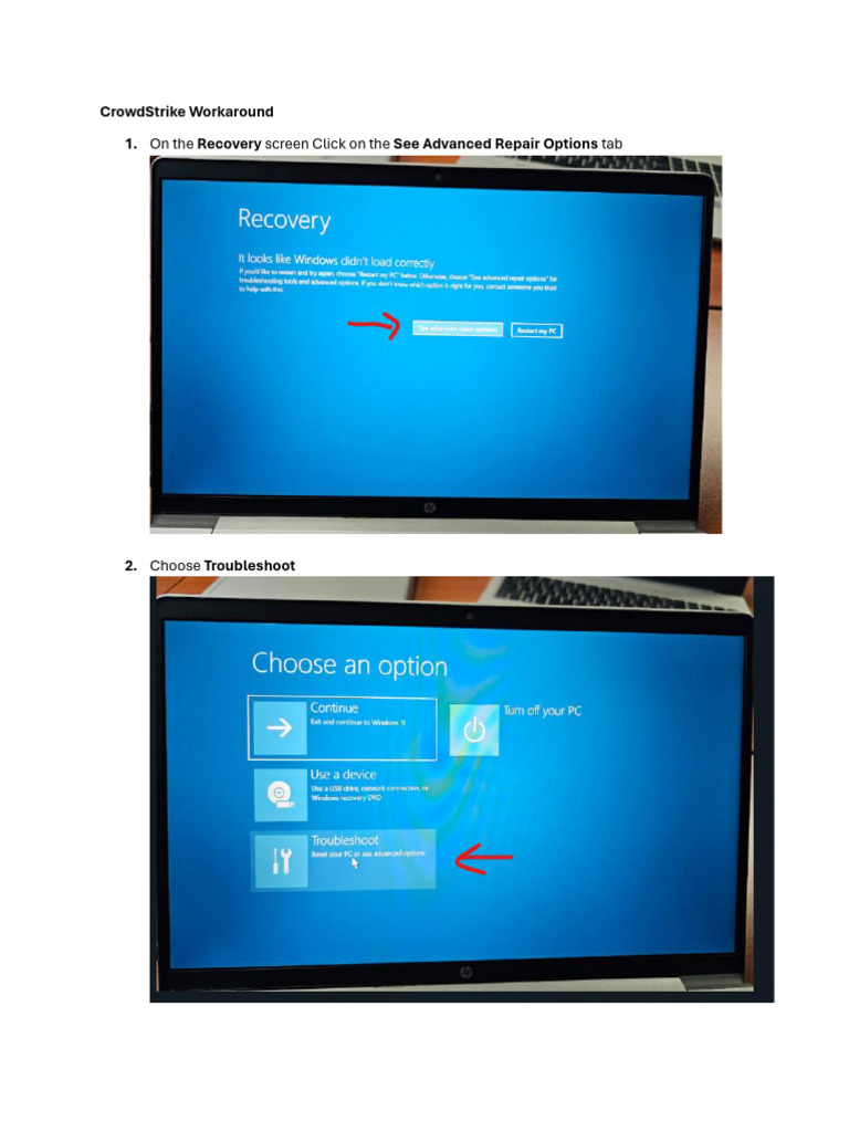 CrowdStrike Workaround | PDF