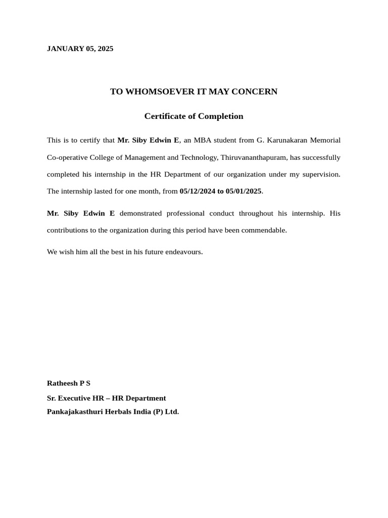 Certificate of Completion | PDF