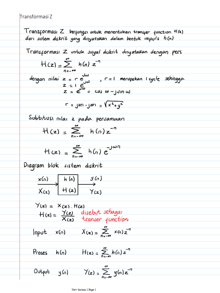 Transformasi Z | PDF