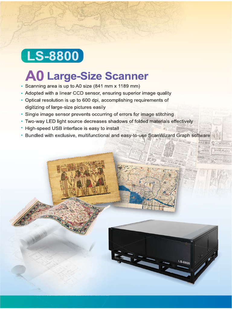A0 Scaner LS-8800 | PDF