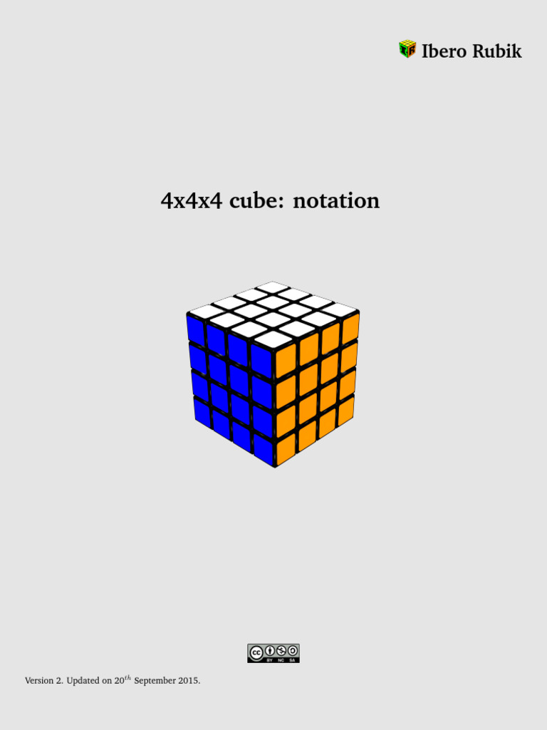 4x4x4 Notation (English)-1 | PDF | Rotation | Space
