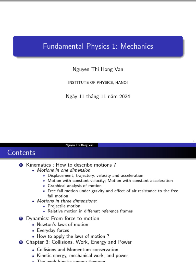 Phy Lecture B1 Chapter3 | PDF | Collision | Momentum