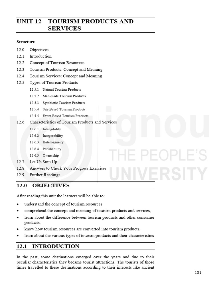 Unit 12 | PDF | Tourism