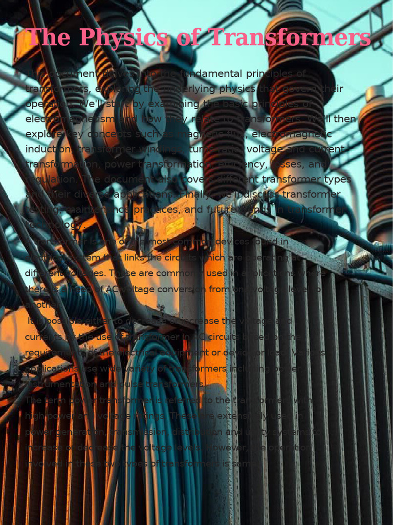 Understanding Transformer Physics | PDF | Transformer | Electromagnetic ...