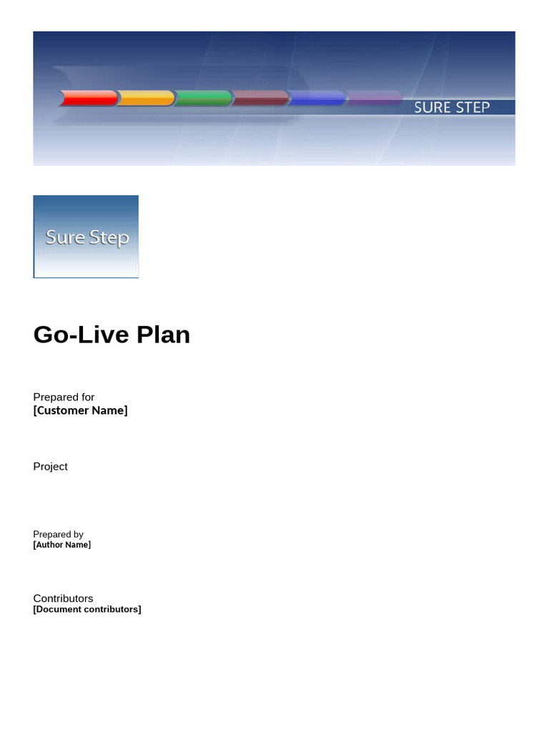 4.4.2 - Go Live Plan - SAMPLE | PDF | Databases | Server (Computing)