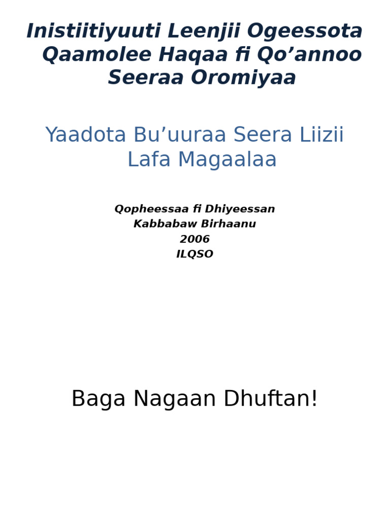PP Lafa Magaalaa | PDF