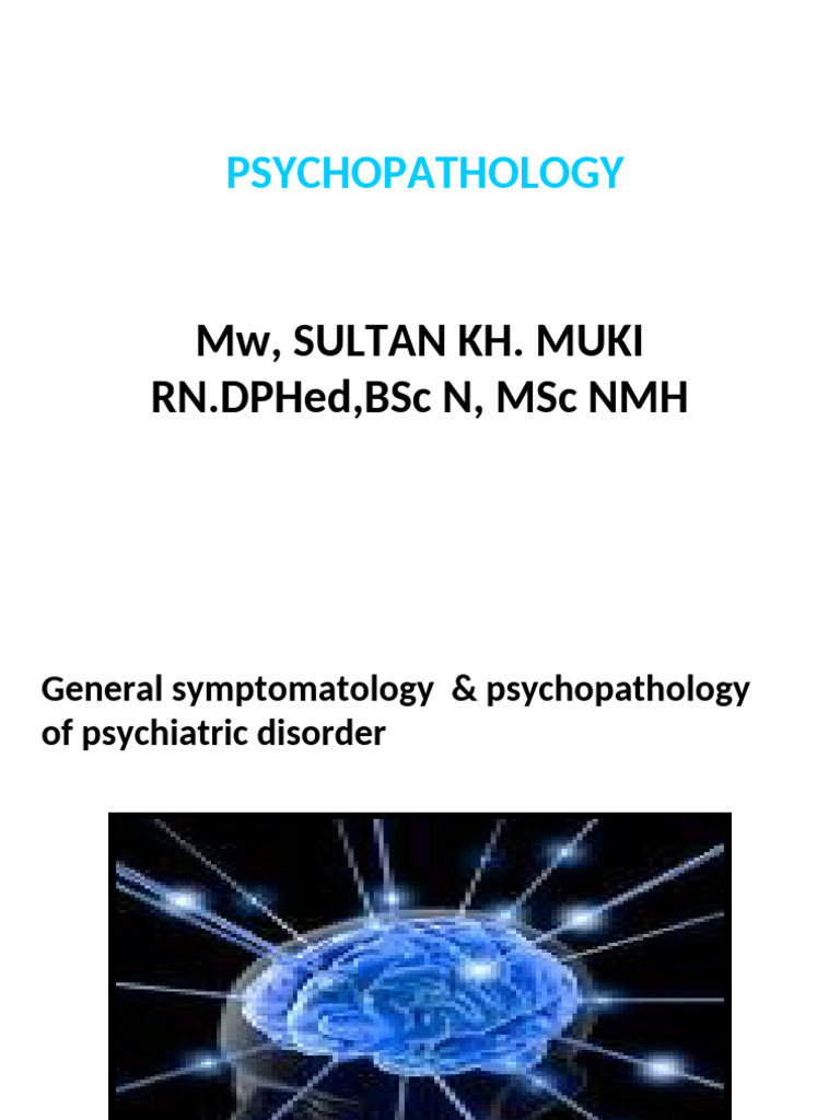 Psychopathology - PSCH 3 | PDF | Fear | Delusion