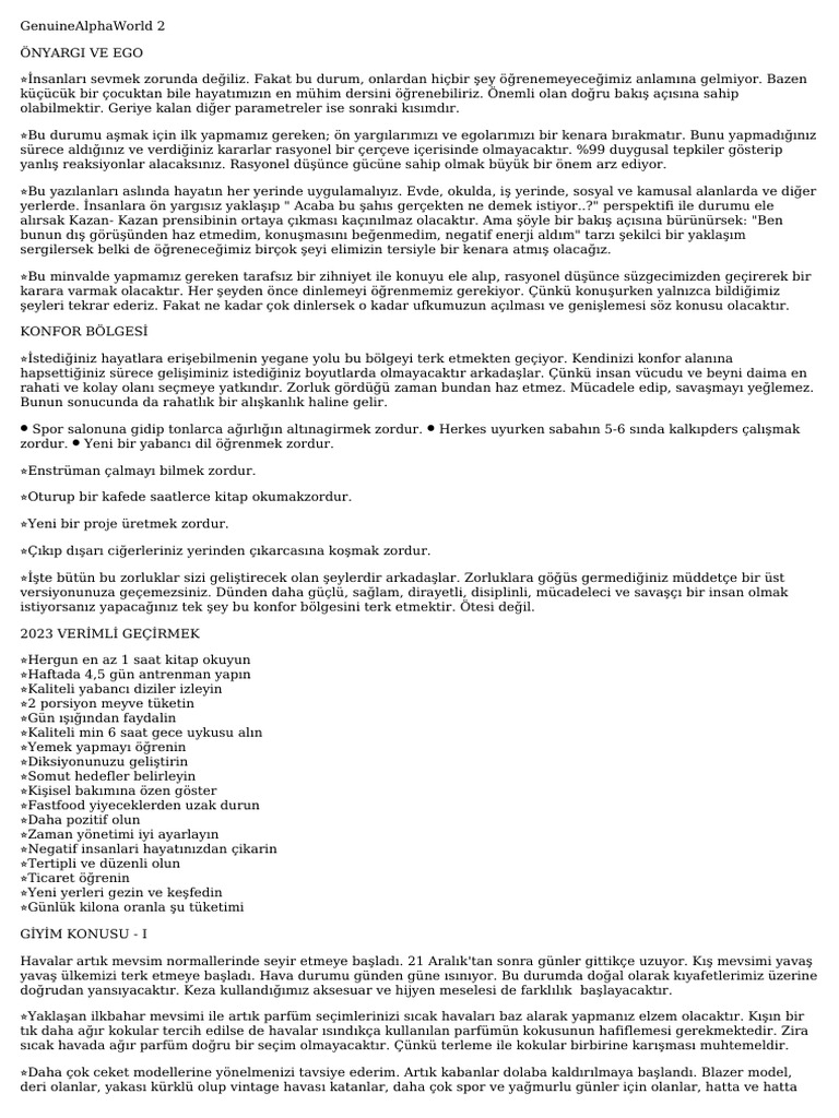 Genuine Alpha World 2 | PDF