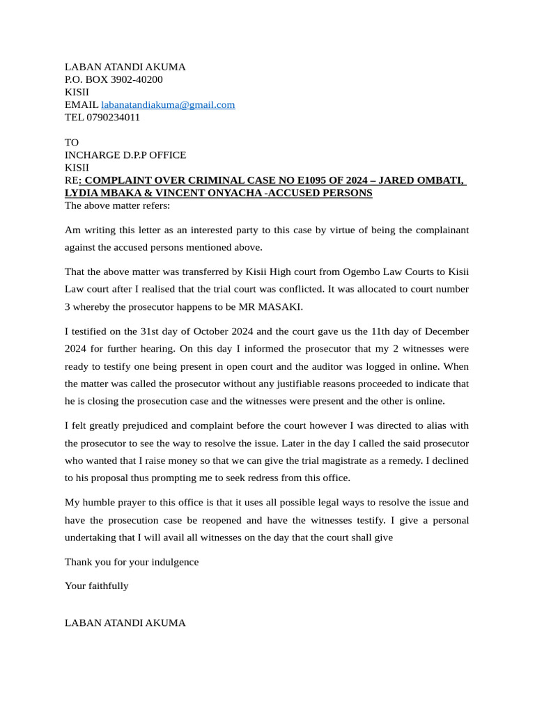 Laban Atandi Akuma | PDF