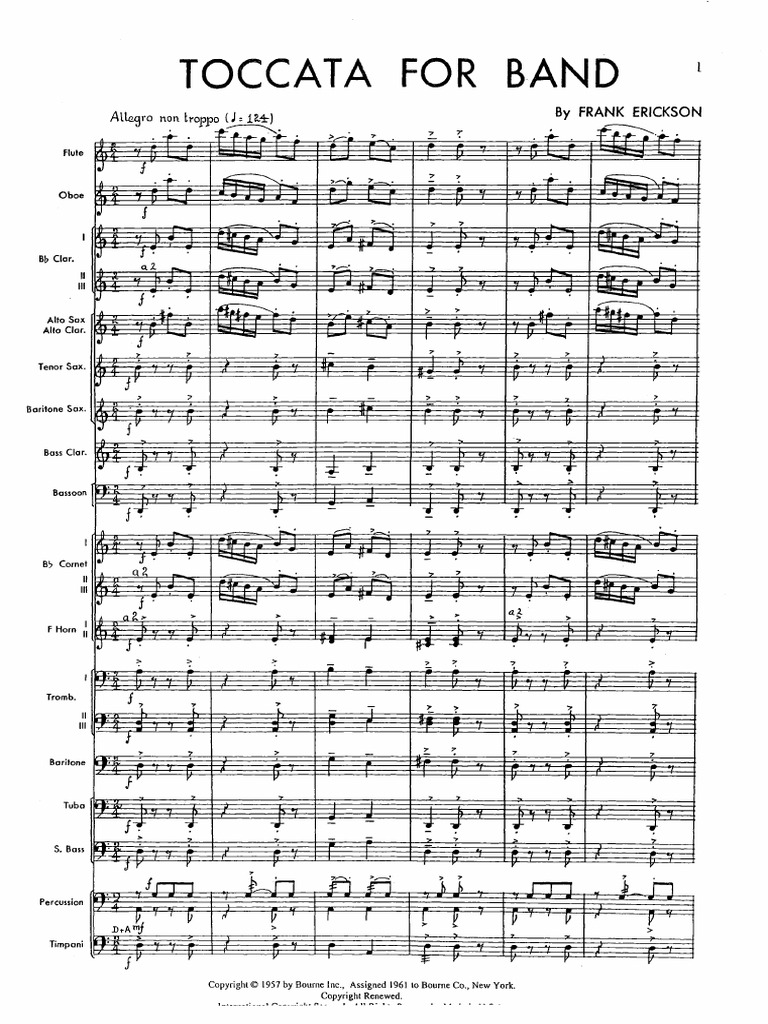 Toccata For Band | PDF