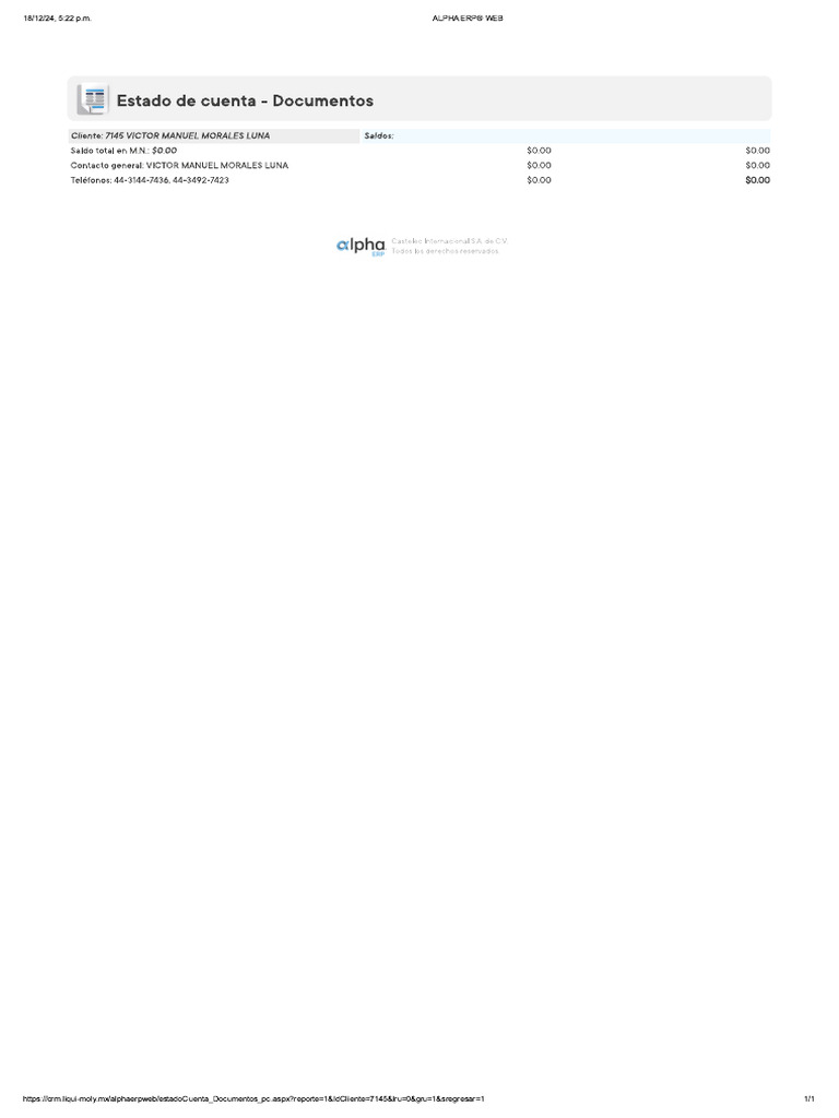 Alpha Erp® Web | PDF