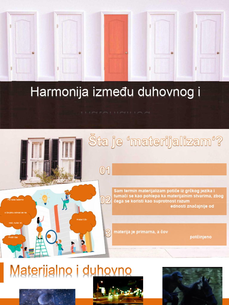 Harmonija Između Duhovnog I Materijalnog | PDF