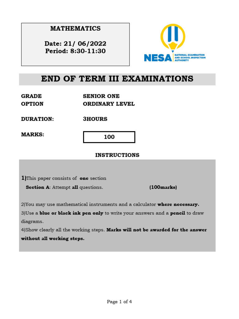 Maths s1 Question and Marking Scheme | PDF