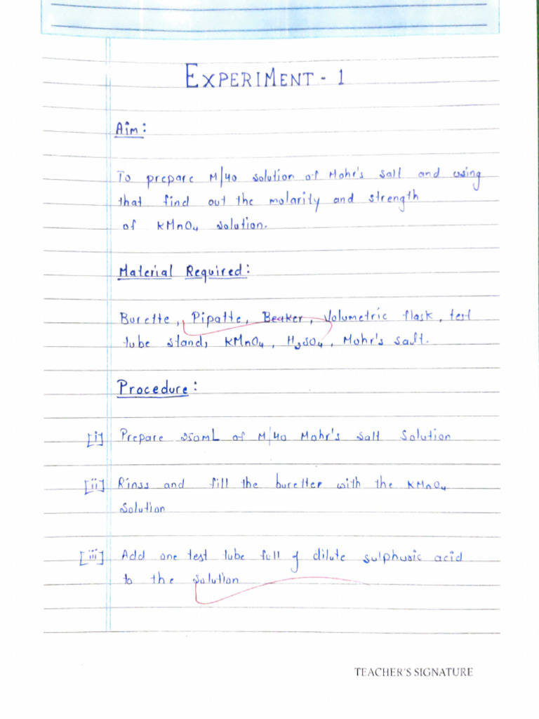 Chemistry Practical Experiment 1 To 9 Pdf Chemical Compounds