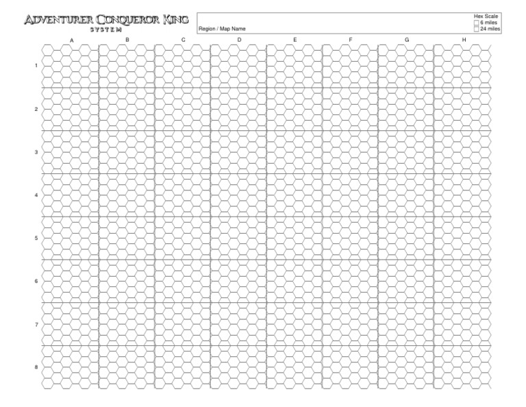 ACKS Region Large Hexmap | PDF