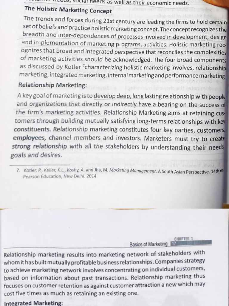 Components of Holistic Marketing | PDF