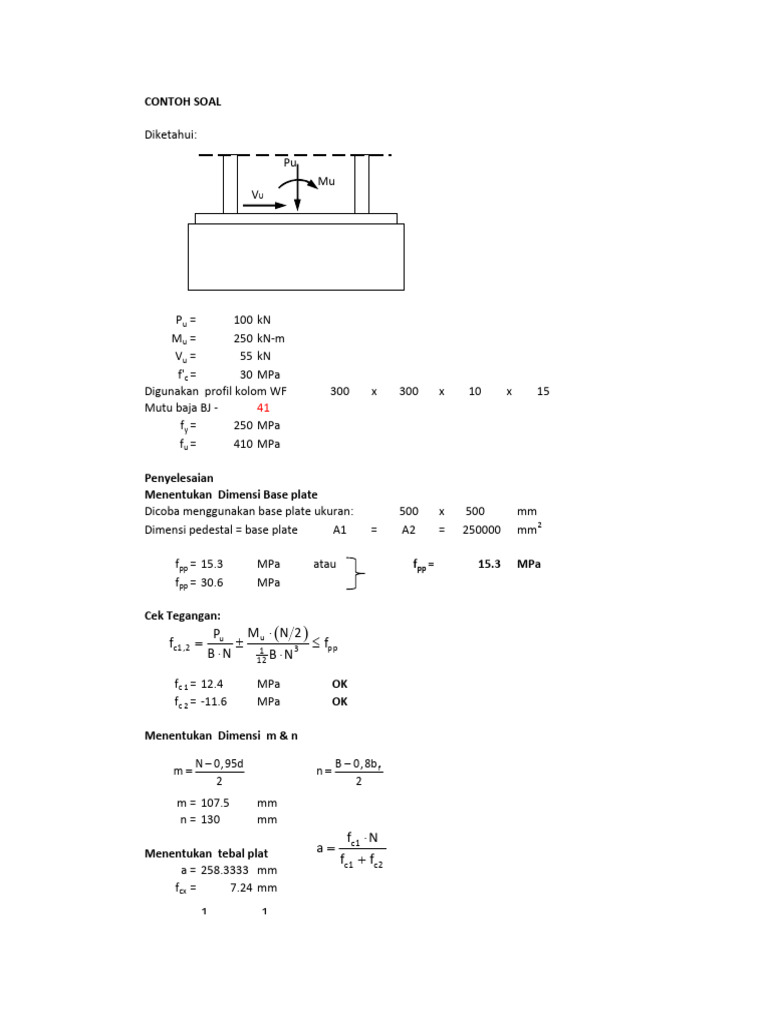 Soal Baseplate 2024 | PDF