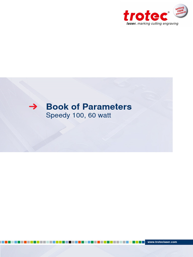 Speedy100 60W TroLaseADASignage | PDF | Engraving | Imaging