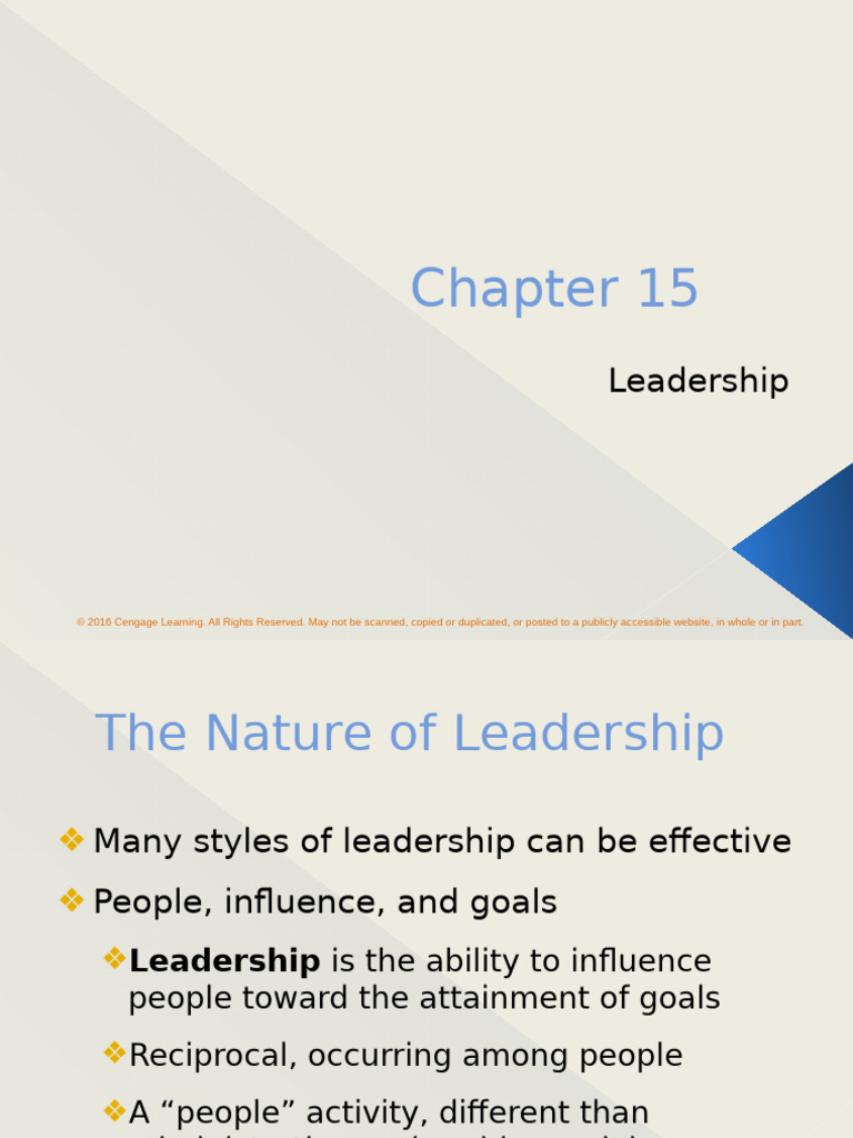 Bản Sao Của Daft12ePPT - Ch15 | PDF | Leadership | Social Psychology