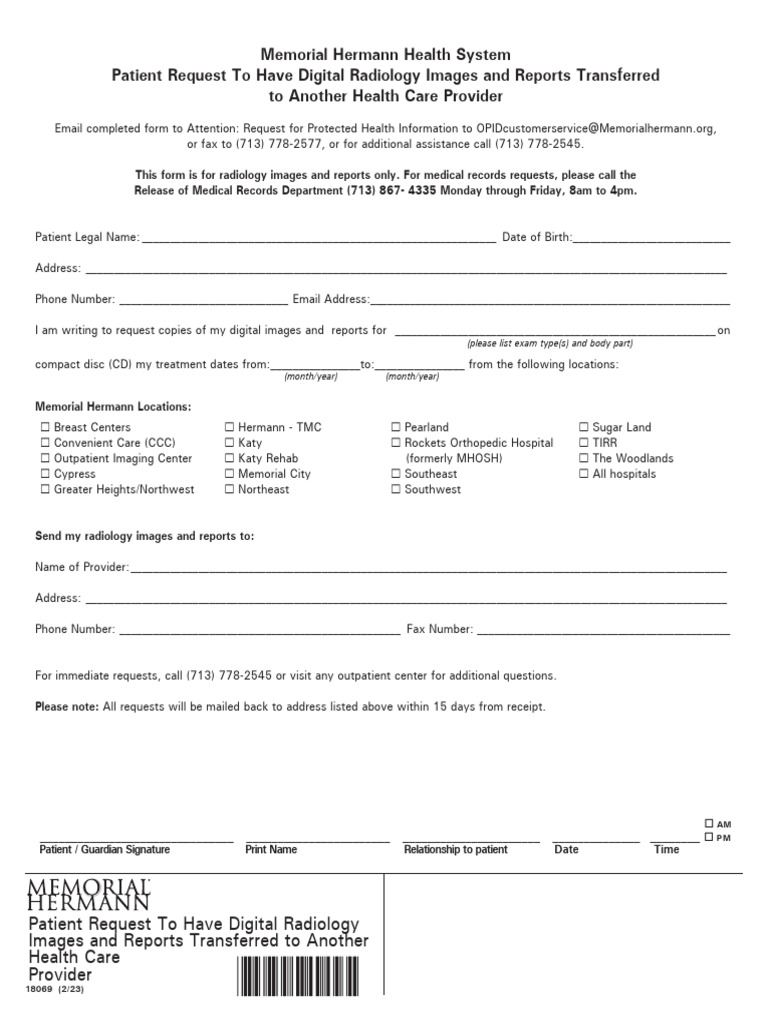 Request Protected Health Info - External - 0219 | PDF | Imagenes ...