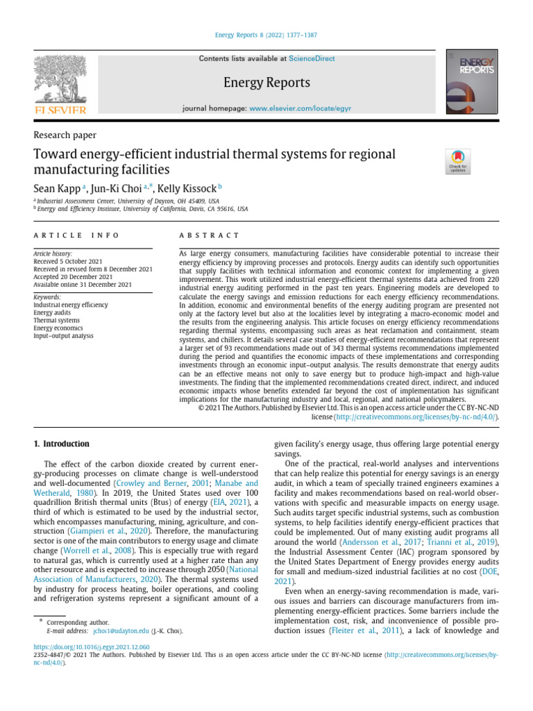 Energy Efficiency in Industrial Thermal Systems | PDF | Efficient ...
