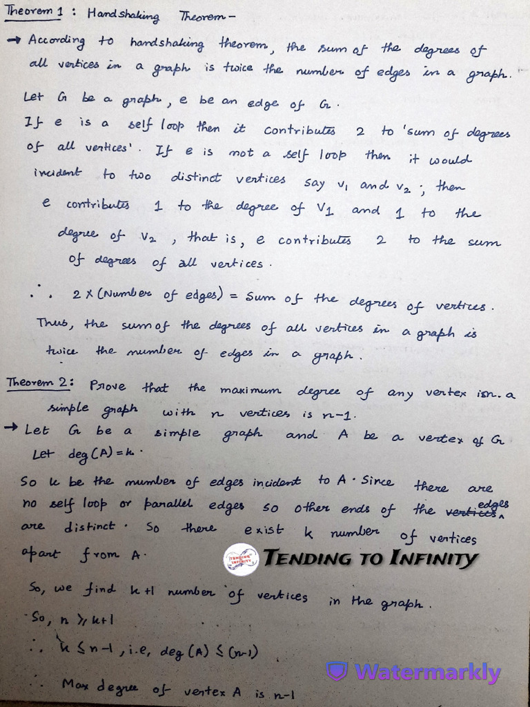 Graph Theory Theorems | PDF