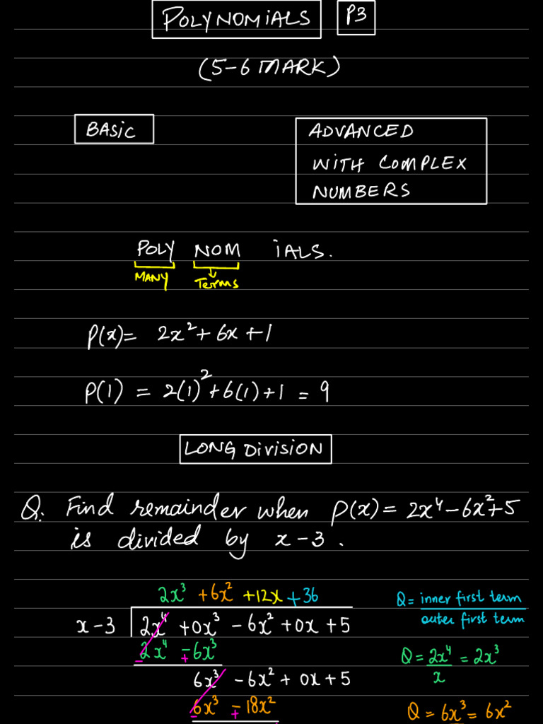 POLYNOMIALS | PDF | Numerical Analysis | Mathematics Of Computing