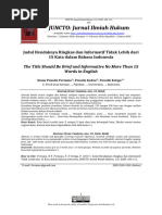 Contoh Template Manuscript Jurnal | PDF