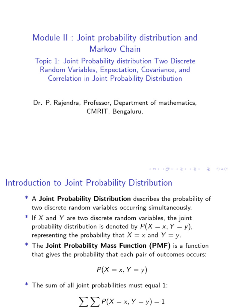 Module_2_Class | PDF | Markov Chain | Probability Distribution Module_2_Class | PDF | Markov Chain | Probability Distribution